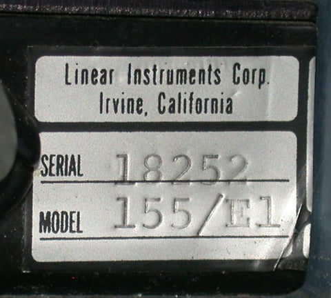 LINEAR INSTRUMENTS CORP. A.C. VOLTMETER MODEL 155