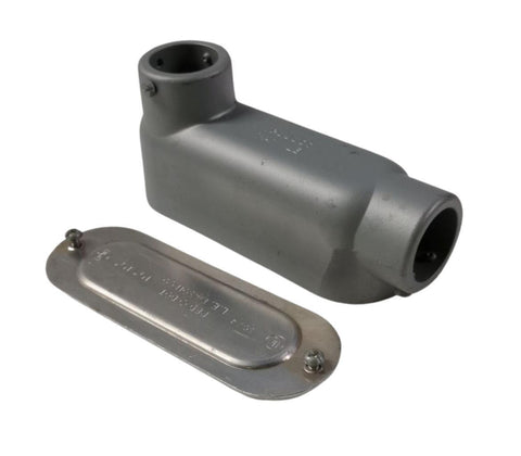 Lot of (2) Redodot 1-1/4" Conduit Enclosure Body W/ Cover 1-1/4" - 1-1