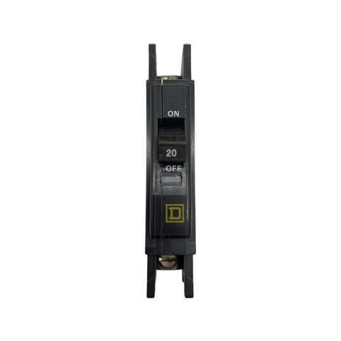 Square D Type QOU Miniature Circuit Breaker 20A 1-Pole 120/240VAC