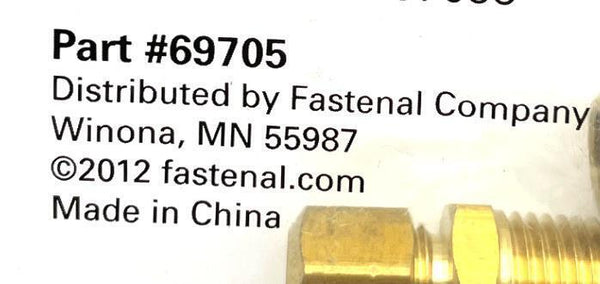 Pack of (5) Dynaflo 69705 Brass Compression Connect 1/4" Tube x 1/4" M