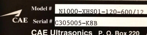 CAE Blackstone N1000-XHS01-120-600/12 Neptune UltraSonic Generator 120