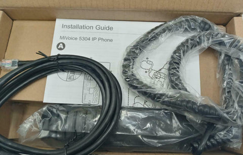 Mitel MiVoice 5304 IP VoIP Corded Telephone With Display - Black