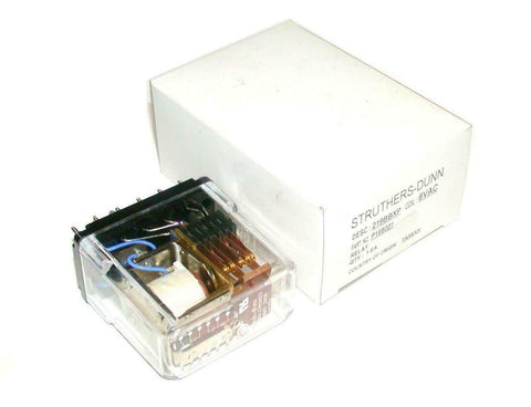 New Struthers Dunn 219BBXP Contact Relay 6 VAC Coil 10 Amp