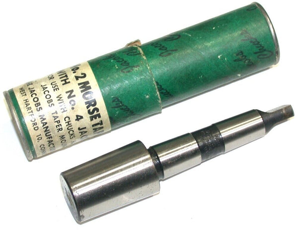 Up to 3 New Jacobs Arbor A0204 #2 Morse Taper To #4JT Adapter 2MT/4JT