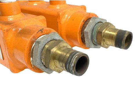 Plastic Process Equipment 16 Port Water Spray Manifold w/ Ball Valves