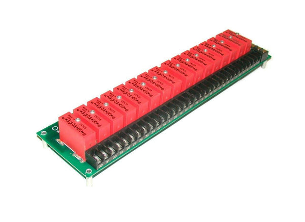 OPTO 22 PB16A I/O RELAY CIRCUIT BOARD MODULE W/RELAYS 16 POSITION