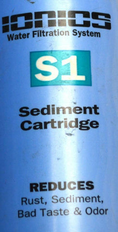 IONICS WATER FILTRATION SYSTEM WITH S1 AND C1 CARTRIDGES