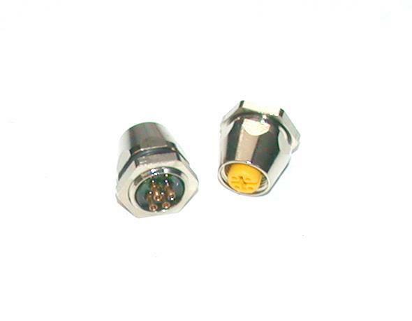LOT OF 2 NEW TURCK FK4.4 PANEL MOUNT FEMALE CONNECTORS 4-PIN