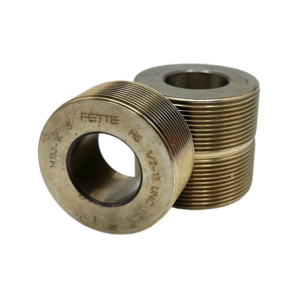 Fette 1/2-13 UNC / HS Thread Rolling Dies 3-Piece Set 14152-1K / S