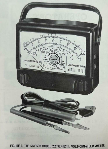 Simpson Model 262 - Series II Volt-Ohm-Milliammeter Operator's Manual