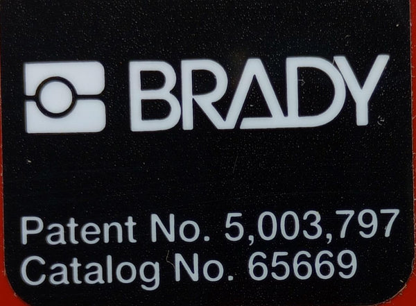 Brady 65669 Ball Valve Lockout Device Powder Coat Steel Red