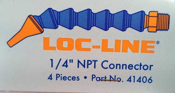 Lot of (2) Loc-Line 41406 1/4" NPT Connect - Pack of 4