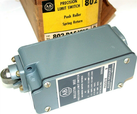 Allen Bradley Precision Push Roller Spring Return Limit Switch 802-PAS