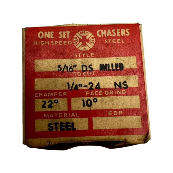 Geometric One Set Chasers 5/16" DS Milled 1/4"-24 NS Steel – Surplus Select
