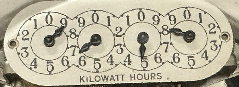 Westinghouse Polyphase Watthour Meter Type CA3 120V 50A 60 Hz Vintage