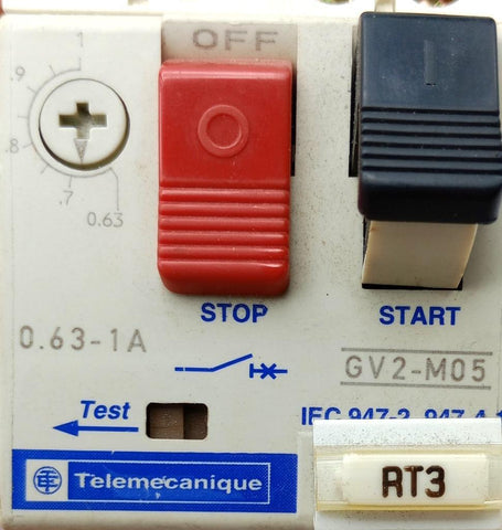 Lot of (2) Telemecanique GV2-M05 IEC Motor Starter Relay 50/60HZ 690V