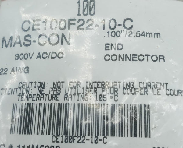 ITW Pancon CE100F22-10-C 10-Position IDC Connector .100" 300V - Pack o ...