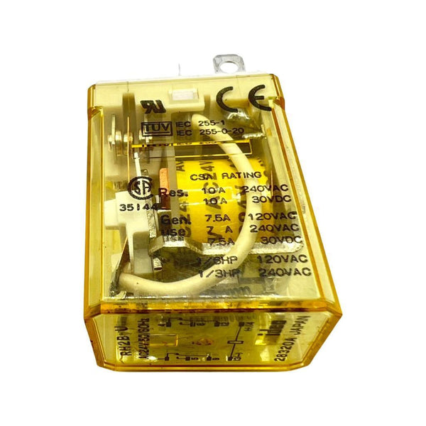 Lot of (2) Idec RH2B-U Relay 8-Pin 24VDC Coil