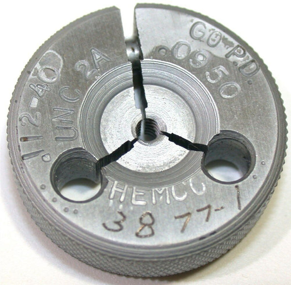 HEMCO GO THREAD RING GAGE .112-40 UNC 2A #4-40