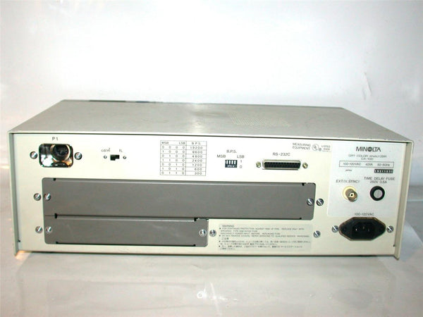 Minolta CA-100 CRT Display Digital Color Analyzer 100-120VAC 50/60HZ