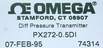 NICE OMEGA DIFF. PRESSURE TRANSMITTER MODEL PX272-0.5DI
