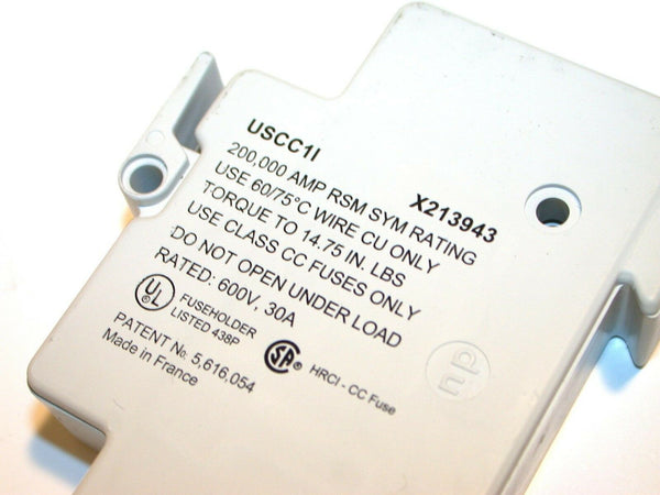 UP TO 4 NEW FERRAZ SHAWMUT ULTRASAFE USCC1I FUSE HOLDER 600V 30A -FREE
