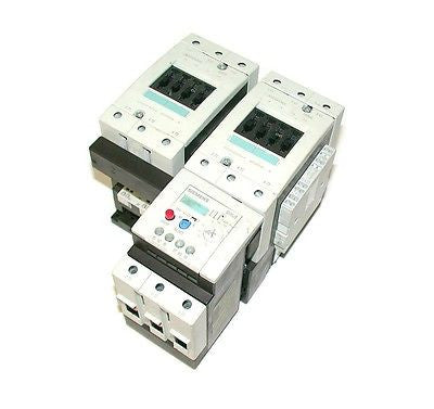 SIEMENS 80 AMP REVERSING CONTACTOR OVERLOAD ASSEMBLY 3RT10463AK60 3RB1