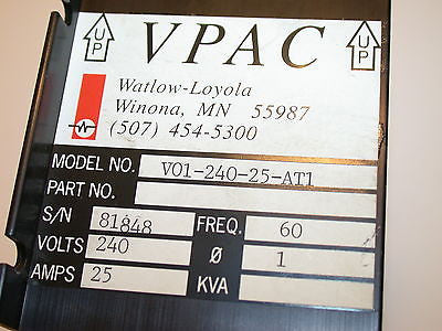 NEW WATLOW SOLID STATE RELAY 25AMP 240VAC DC INPUT W/ HEATSINK V01-240
